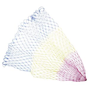 patikil fishing net replacement, dia.23.6" nylon landing net replacement mesh for freshwater saltwater fishing, multicolor