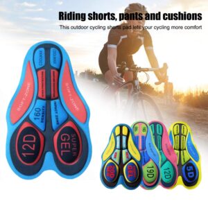 Cycling Shorts Gel Pad, Soft Seat Pad Silicone Cushion Anti Shock Shorts Riding Base Shockproof Bicycle Underwear Pads