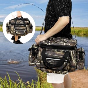 PENCHEN Large Capacity Fishing Tackle Bag Waterproof Fishing Tackle Storage Bag Case Outdoor Travel Hunting Shoulder Bag Pack