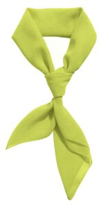 green scarf daphne lime green ascot neck silk scarf headband hankerchief daphne costume accessories for women