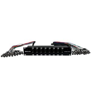 seismic audio - sarmss-16x310-16 channel xlr trs combo splitter snake cable - 3' and 10' xlr trunks