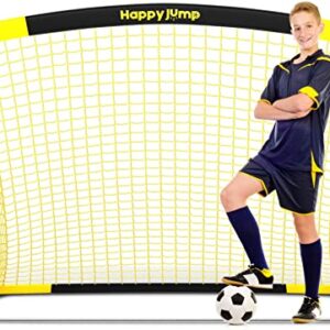 Happy Jump Soccer Goal Pop Up Foldable Soccer Net for Backyard 5'x3.6', 1 Pack