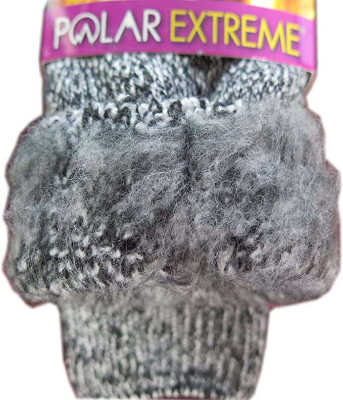 Polar Extreme Thermal Sock Extra Heavy Acrylic Winter Marled Socks 4-Pack Colors,9