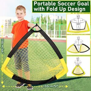 Happy Jump Soccer Goal Pop Up Foldable Soccer Net for Backyard 5'x3.6', 1 Pack