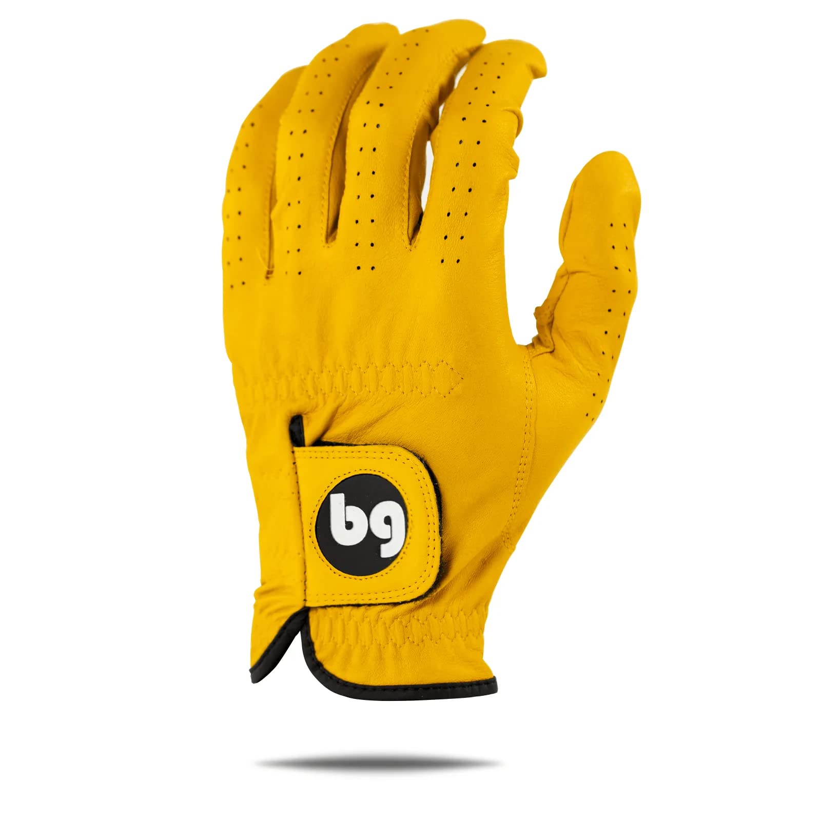 Bender Golf Gloves - Golf Accessories for Men - Golf Gloves Men Right Handed Golfer & Left Handed Golfer - Elite Tour (Yellow, Medium, Left)