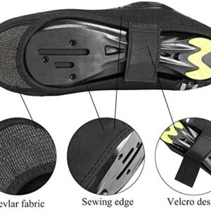 Cycling Shoe Covers Waterproof Cycling Shoe Covers, Thermal Warm Bike Overshoes with Reflective Strip, Waterproof Windproof Cycling Shoe-Covers for MTB Road Bike Booties Unisex (Size : L)