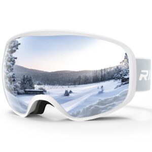 rioroo ski goggles snowboard goggles for men women adults youth,over glasses otg/100% uv protection/anti-fog/wide vision