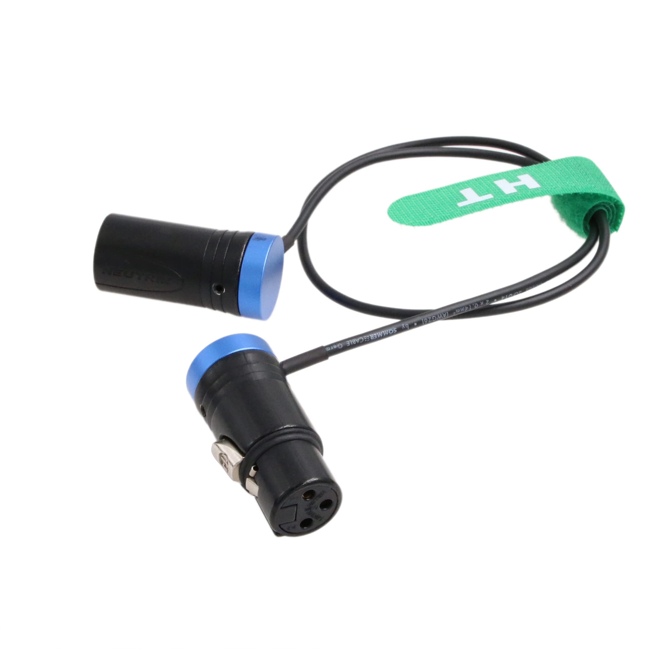 HangTon Audio Cable Low-Profile XLR 3 Pin Male to Female for Mic Camera Sound Devices 888 633 Zaxcom Zoom Audio Recorder Blue 20"