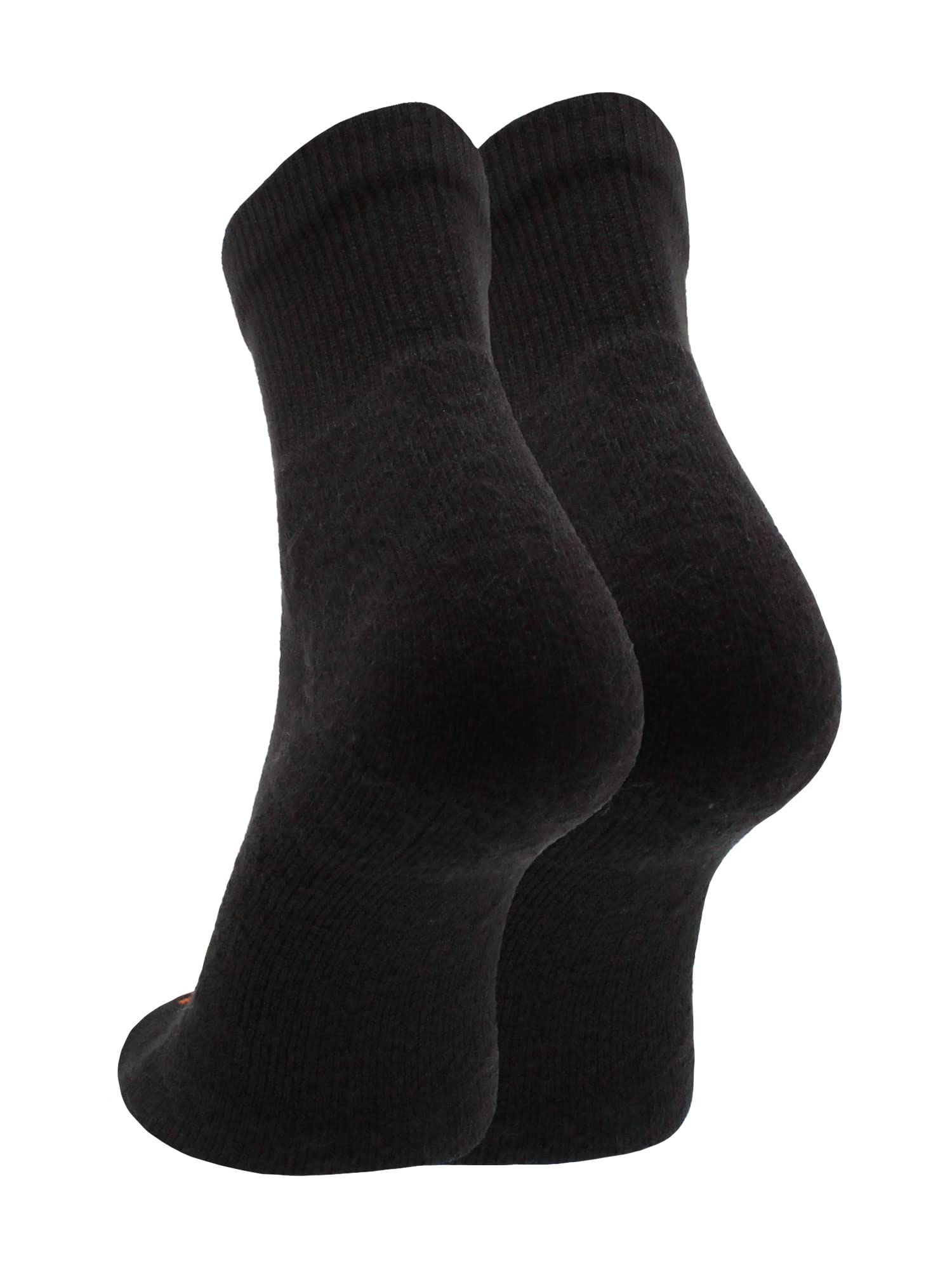 TCK Pickleball Quarter Crew Socks Blister Resistance (Black, Large)