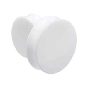 blue palm jewelry pairs of large size flat face white acrylic double flare plugs ears gauge 28mm to 51mm e599a