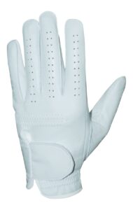 sportsimpex golf men's golf gloves genuine leather white unlined pack of 2 (white, small)