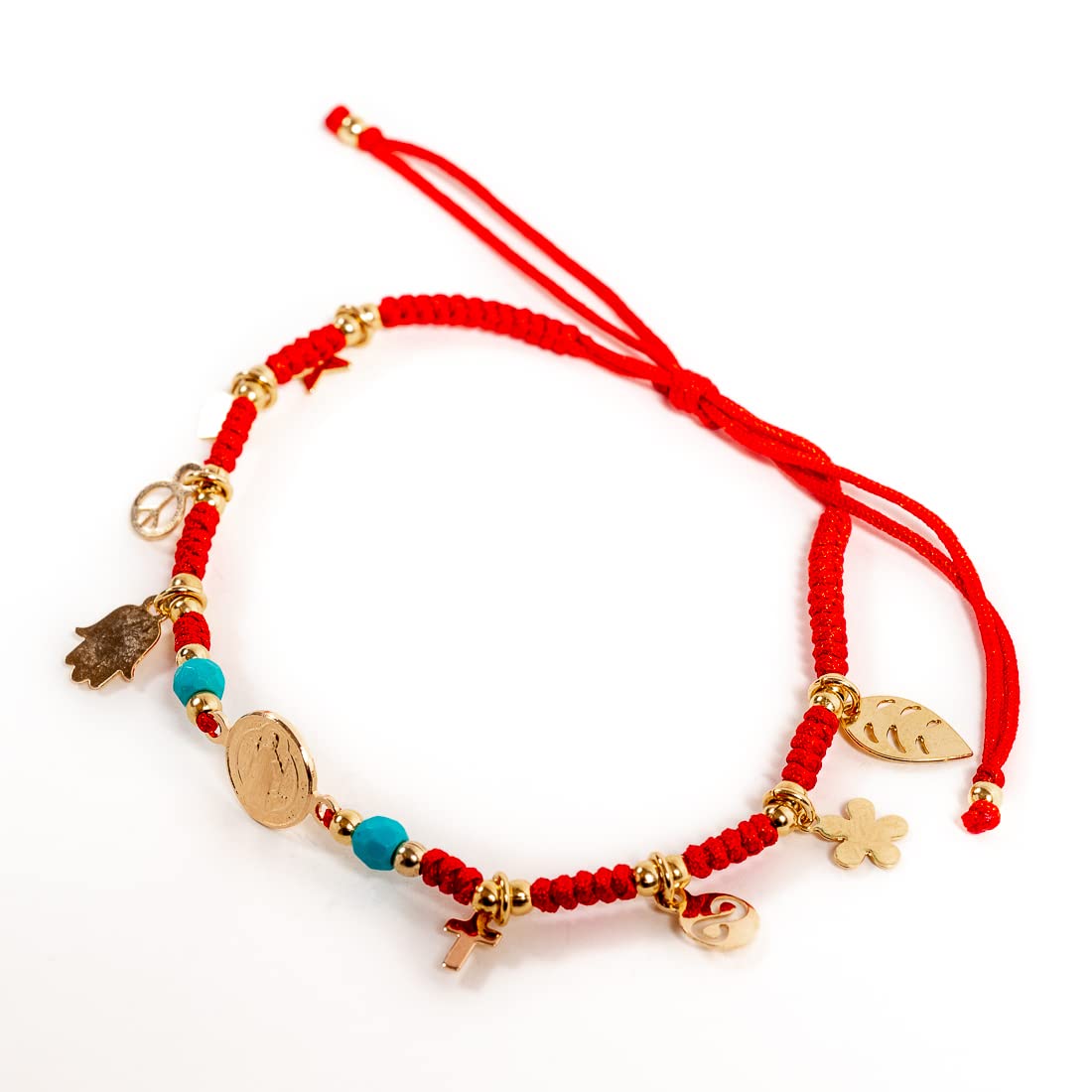 Alea Collection Powerful Amulets Good Luck Red String Handmade Saint Benedict Benedict Blessing Bracelet For Her