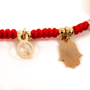 Alea Collection Powerful Amulets Good Luck Red String Handmade Saint Benedict Benedict Blessing Bracelet For Her