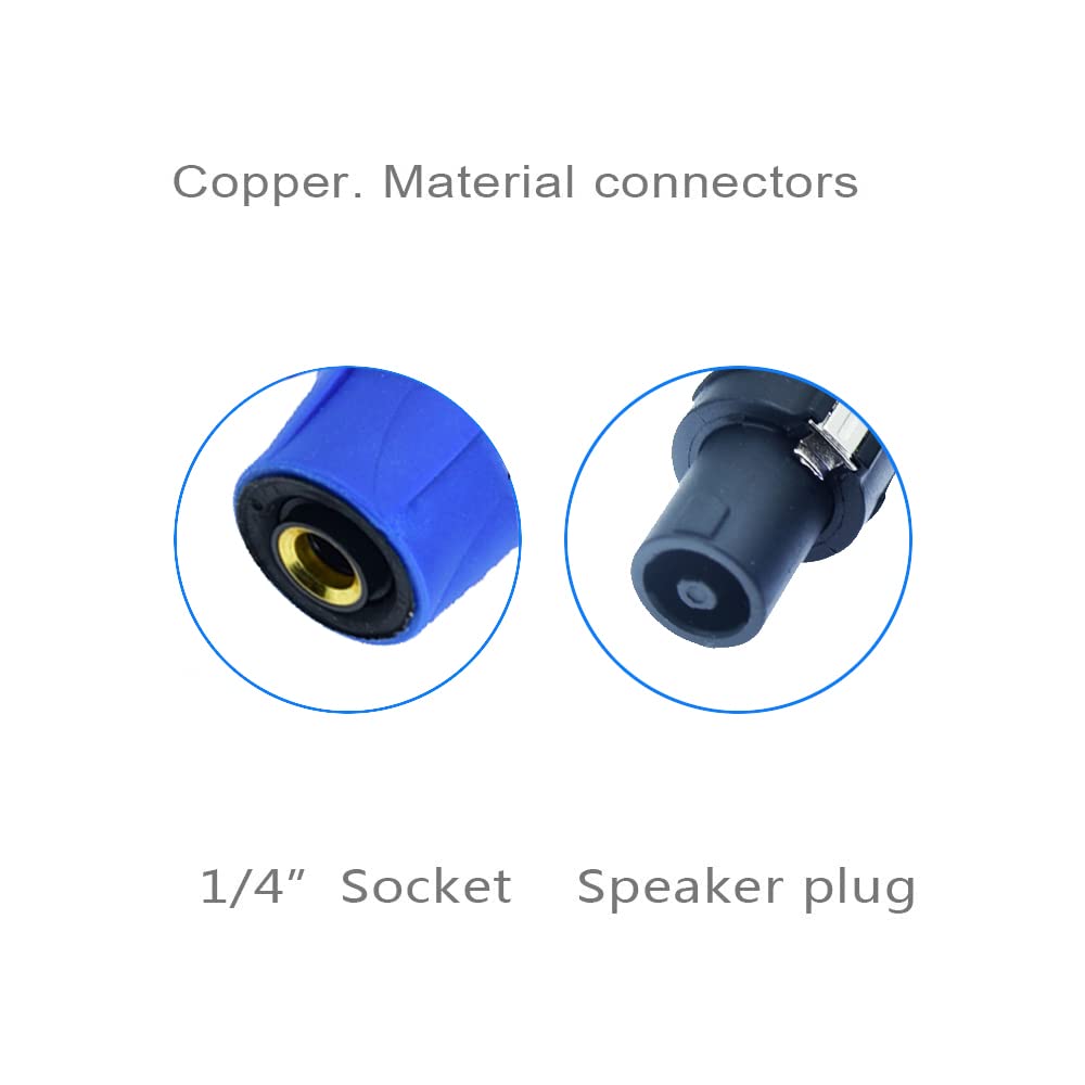 Arklove Speakon to 1/4 Adapter na4ljx Connector Upgraded 1/4" inch ts Jack Female to NL4FC Male Converter are for Converting Cable to NL4FC Plug for pa dj Speaker/Amplifier/Mixer Adapter - 2PCS