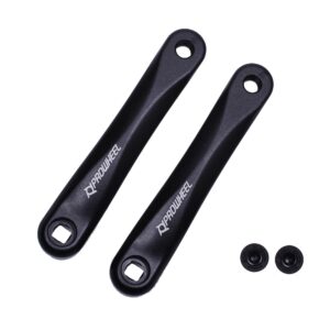 prowheel ebike crank arm available in square hole,140mm/152mm/160mm/165mm/170mm/175mm black bike crank arm for electric bike,mid mounted motor,torque(1 pair)