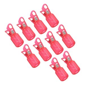 patikil small size squid jig hook protector case, 10 pack fishing hook covers hook bonnets jigs lure cover tackle boxes tools, red