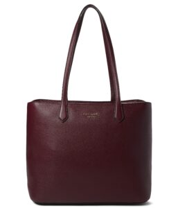 kate spade new york veronica pebbled leather large tote grenache one size