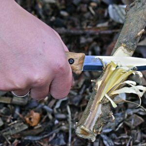 BPS Knives Set HK1S and BS3S Set - Carbon Steel Knives Full Tang Knives with Leather Sheaths Scandi Grind Camping Bushcraft Knives Bushlore