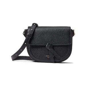 Kate Spade New York Knott Pebbled Leather Medium Saddle Bag Black One Size