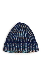 missoni women's beanie, 004 navy, blue, one size