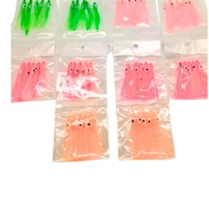 KOKOPROS Kokanee Fishing- Micro Luminous 4.5 cm Squid Skirts-Assorted 50- PK