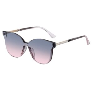 colrea classic square sunglasses designed for women, trendy frameless sunglasses with uv protection cl22001