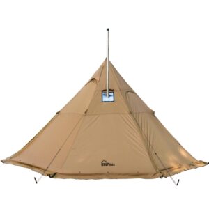 Hot Tent with Stove Jack 4-8 Person Onefires Large Teepee Tent for Family Camping (1 Large Hot Tent)