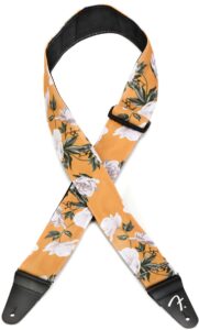 fender floral strap, 2in, marigold