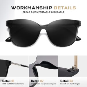 Colrea Classic Square Sunglasses designed for Women, Trendy Frameless Sunglasses with UV Protection CL22001