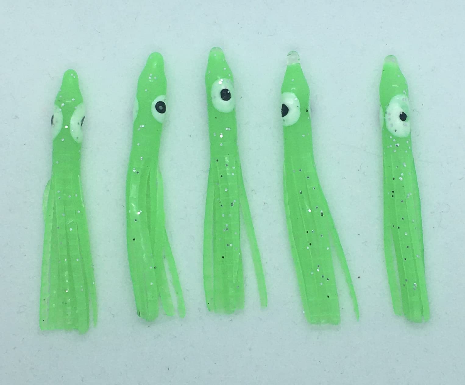 KOKOPROS Kokanee Fishing- Micro Luminous 4.5 cm Squid Skirts-Assorted 50- PK