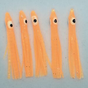 KOKOPROS Kokanee Fishing- Micro Luminous 4.5 cm Squid Skirts-Assorted 50- PK