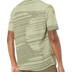 Oakley Tempo Short Sleeve Woven, Action Ellipse Uniform Green, Large