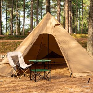 Hot Tent with Stove Jack 4-8 Person Onefires Large Teepee Tent for Family Camping (1 Large Hot Tent)