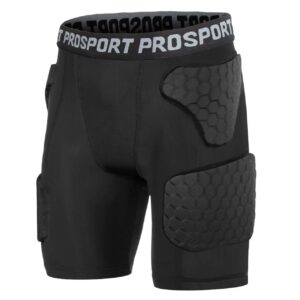 dgxinjun youth kids padded compression short hip portector 5 pads football girdle