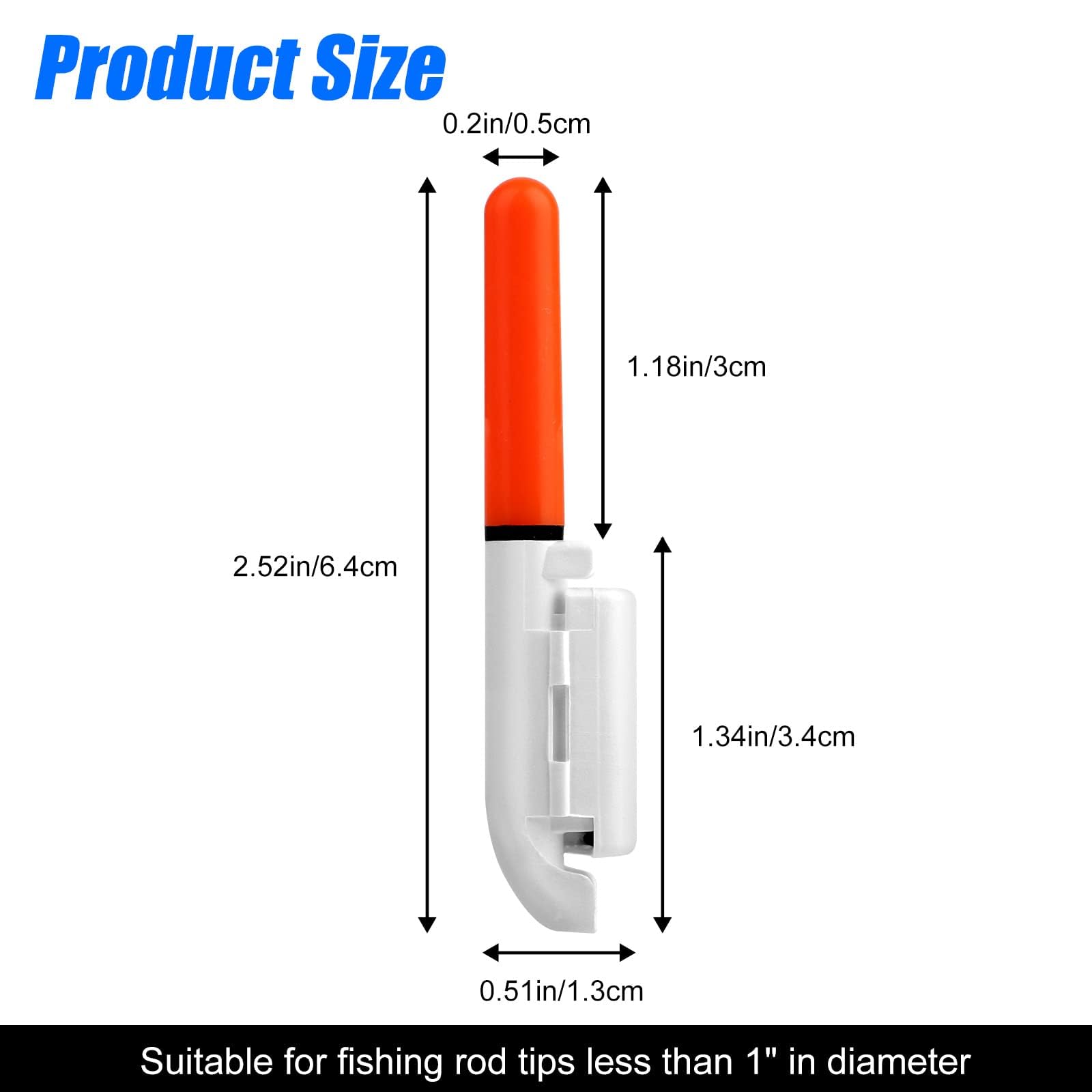 TSV Fishing Glow Sticks, 8PCS Waterproof Fishing Bite Alarm Tackle with Light for Sea Night Fishing Rod Gear