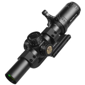 westhunter optics hd 1.2-6x24 ir ffp compact riflescope, 30mm tube first focal plane tactical shooting scope with illuminated 1/2 moa reticle | picatinny shooting kit a