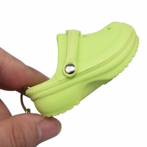 CEMMY XU Women Cute Shoes Style Keychain - Kids Girls Boys Lovely Key Buckle for Birthday Gifts Green