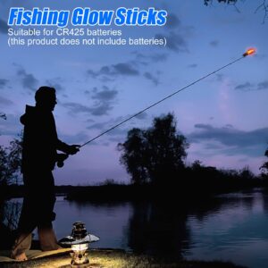 TSV Fishing Glow Sticks, 8PCS Waterproof Fishing Bite Alarm Tackle with Light for Sea Night Fishing Rod Gear