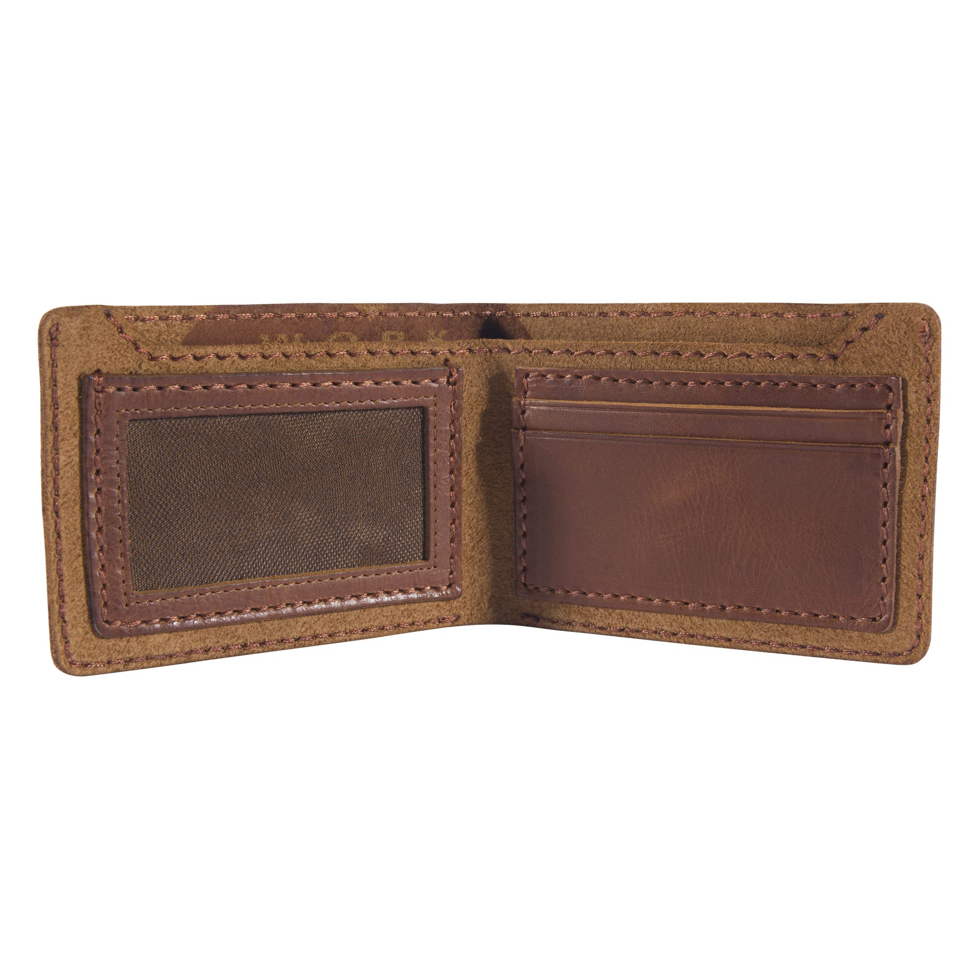 Carhartt Men's Rugged Patina Leather Wallets, Available in Multiple Styles and Colors, Brown (Bifold), One Size