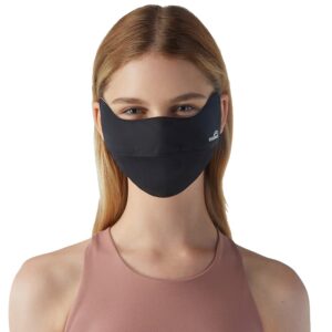 breathable uv face covering upf 50+ women summer mask eye protection washable reusable sunscreen sports face cover sln3m072 black