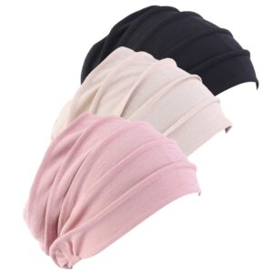 ikasus chemo headwear turban for women cotton slouchy beanie hats headwraps cancer hats