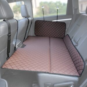 non-inflatable car mattress, double-sided design, car bed travel camping car mattress, bed backseat extender for car/suv/truck, can have rest on travel