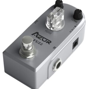 AZOR Fuzz Guitar Effect Pedal with AP311 Spring Reverb Guitar Effect Pedal with True Bypass Aluminium alloy case