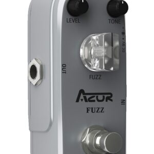 AZOR Fuzz Guitar Effect Pedal with AP311 Spring Reverb Guitar Effect Pedal with True Bypass Aluminium alloy case