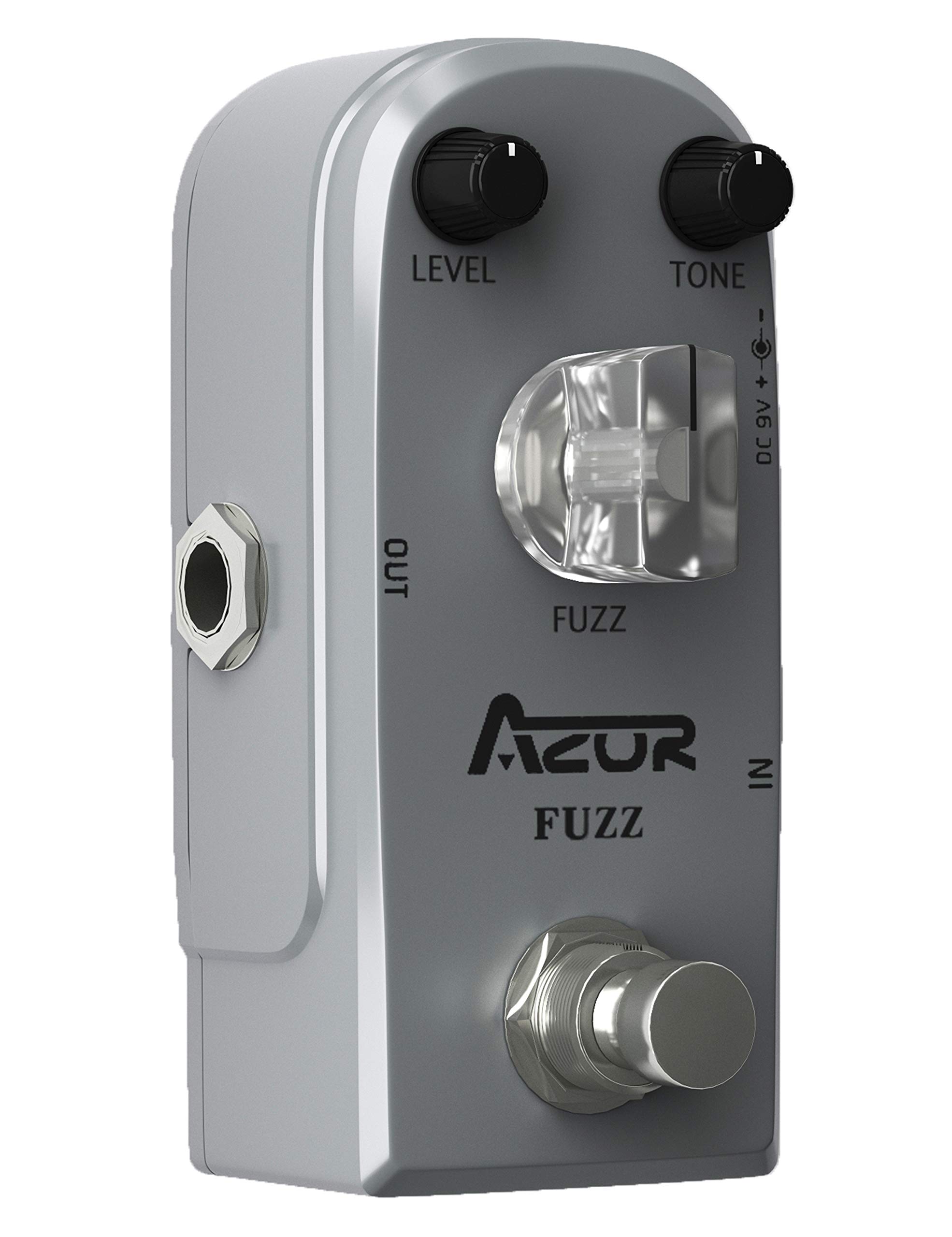 AZOR Fuzz Guitar Effect Pedal with AP311 Spring Reverb Guitar Effect Pedal with True Bypass Aluminium alloy case