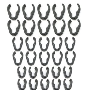 Mateda Mic Cable Clips 30Pcs Microphone Boompole Cable Clip Universal Mic Cable Clips