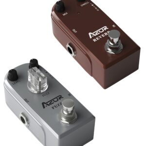 AZOR Fuzz Guitar Effect Pedal with AP311 Spring Reverb Guitar Effect Pedal with True Bypass Aluminium alloy case