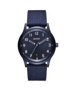 mvmt field men's 41 mm everest blue analog watch