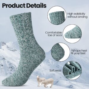 JaGely 24 Pairs Women Wool Socks Warm Winter Thermal Thick Socks Boot Crew Winter Socks Gifts for Women