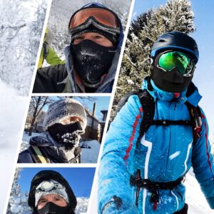 ANTARCTICA GEAR Heated Balaclava Face Ski Mask Windproof Warm Heating Hat for Motorcycle Riding Women Men Black